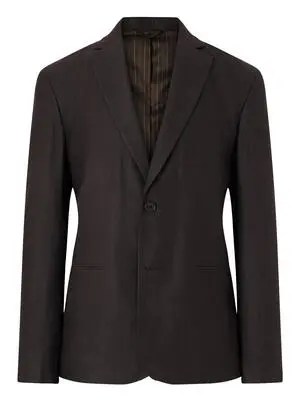 Nn07 Timo 1808 Canvas Blazer - Brown