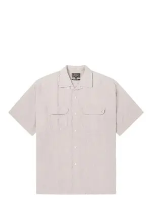 BEAMS Convertible-collar Linen Shirt - Neutrals