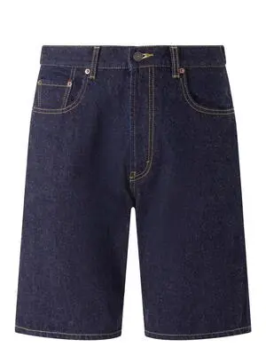 BEAMS Straight-leg Denim Shorts - Blue