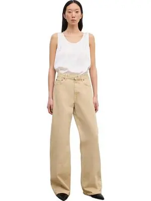 HOUSE OF DAGMAR Baggy Fit Denim - Beige