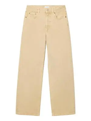 HOUSE OF DAGMAR Baggy Fit Denim Beige