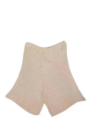 BASERANGE Kai Ribbed-knit Shorts - Neutrals