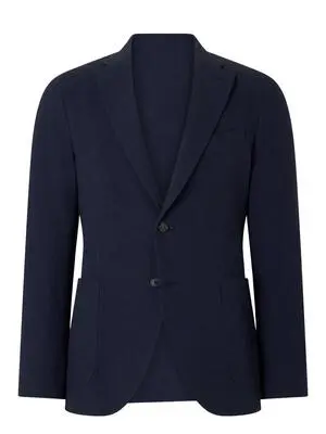 SLOWEAR Seersucker Suit Jacket - Blue