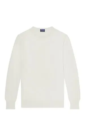 William Lockie Merino Wool Crewneck Sweater - Neutrals