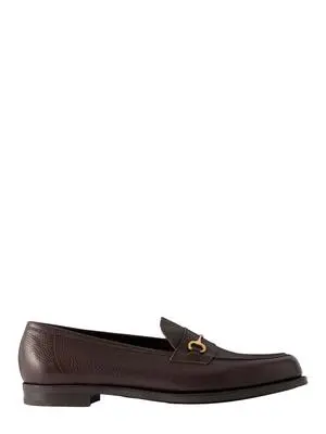 EDWARD GREEN Putney Horsebit-embellished Loafers - Brown