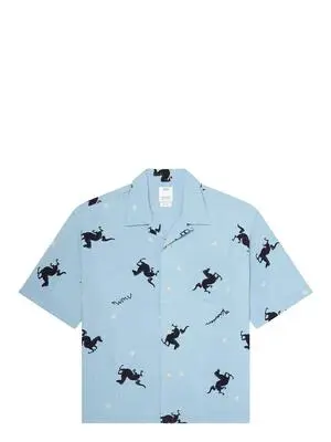 Visvim Visvim - Crosby Camp-Collar Printed Woven Shirt - Men - Blue - 2 Light Blue