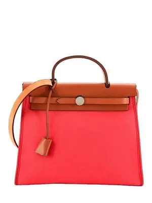Hermès 31 Herbag Zip Pink