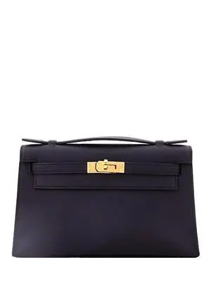 Hermès Kelly Pochette Swift Black