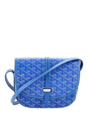Goyard PM Belvedere II Messenger Bag Coated Canvas Blue
