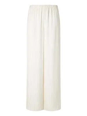 Theory Striped Wide-leg Pants - Neutrals