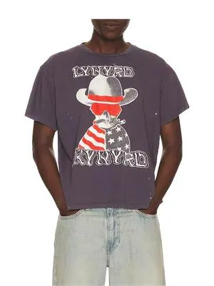MadeWorn Lynyrd Skynyrd 90's Crew Tee In Blue - Navy