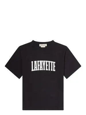REMI RELIEF Lafayette Printed Cotton-jersey T-shirt - Black