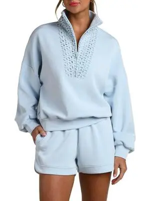 La Blanca Cloudset Lounge Half Zip Top Drift