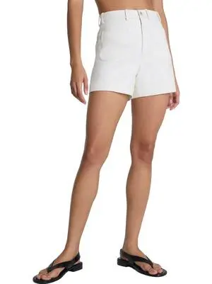 Spanx Supersmooth 5-inch Stretch Twill Shorts - Ivory