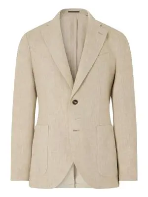 SLOWEAR Slim-fit Linen Blazer - Neutrals