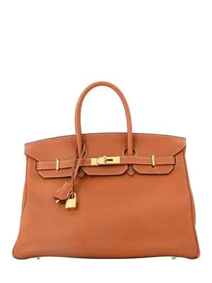 Hermès Birkin Handbag Brown Togo With Hardware 35 - Gold