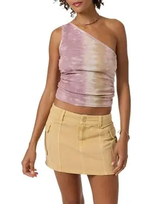 O'Neill Tie-dye One-shoulder Tank - Orchid