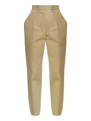 Balmain Pleated Tailored Trousers - Neutrals