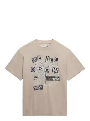 HONOR THE GIFT We All Grow Graphic-print T-shirt - Neutrals