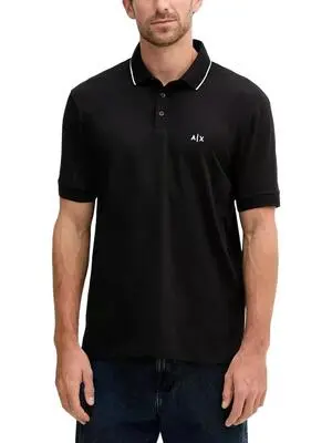 Armani Exchange Slim-fit Polo Shirt - Black