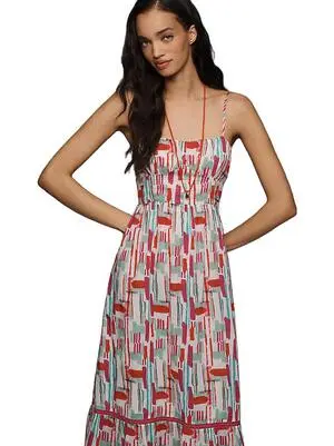 RO'S GARDEN Flynn Cotton Midi Dress - Multi