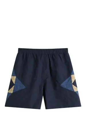 A.p.c. Connor Patchwork Shorts - Indigo