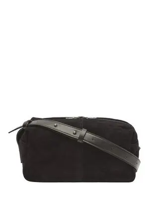 MAZI UNTITLED Dent Suede Cross Body Bag - Black