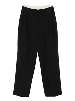 Magda Butrym Crochet-trim Trousers - Black