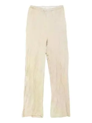 ALYSI Textured Trousers With Elasticated Waistband - Neutrals
