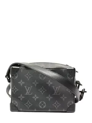 LOUIS VUITTON Monogram Eclipse Mini Soft Trunk - Black