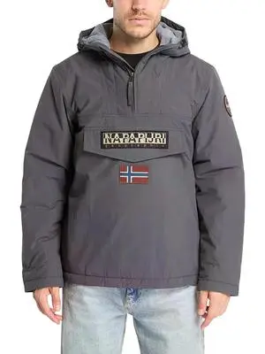 NAPAPIJRI Logo-patch Hooded Jacket - Grey