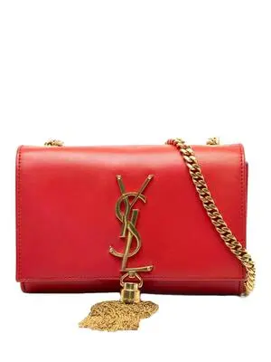 Saint Laurent Monogram Kate Tassel Crossbody Bag - Red