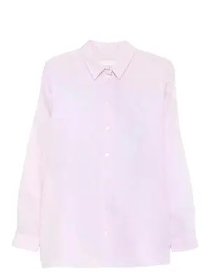 RIVIERA Long Sleeve Slub Texture Shirt - Pink
