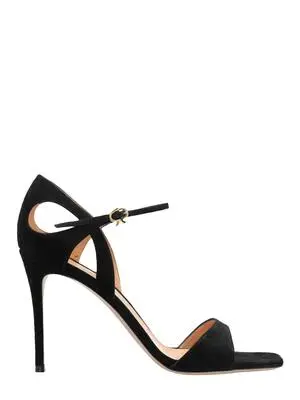 GIANVITO ROSSI Camnero Suede Ankle-strap Pumps - Black