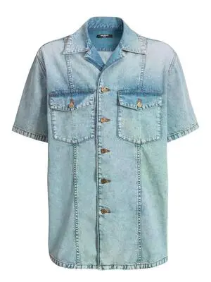 Balmain Light Denim Shirt - Blue