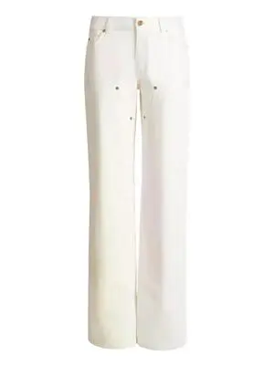 Balmain Loose-fit Denim Jeans - White