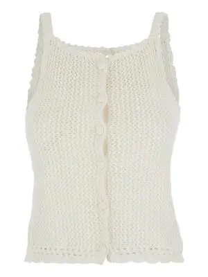 DUNST Linen And Cotton Blend Top