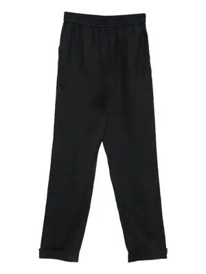 Emporio Armani Linen Trousers - Blue