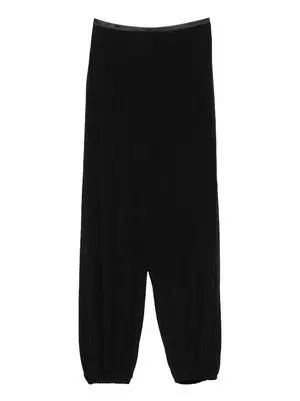 Emporio Armani Wide-leg Trousers - Black
