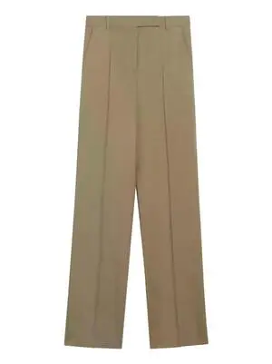 Max Mara Pressed-crease Tailored Trousers - Brown