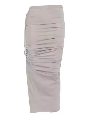 RICK OWENS Ruched Drawstring Skirt