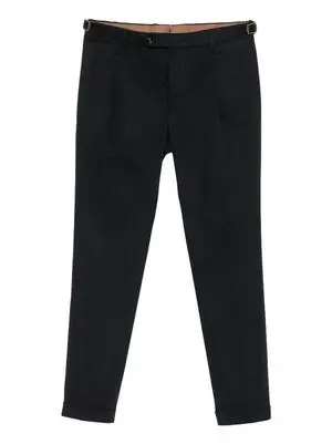 BERWICH Retrolong Pleated Side-buckle Trousers - Blue