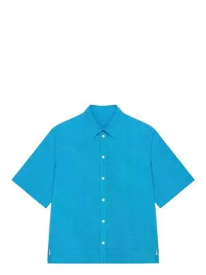 Givenchy 4g Jacquard Beach Boxy-fit Shirt - Blue