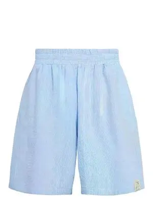 FAMILY FIRST Striped Seersucker Shorts - Blue