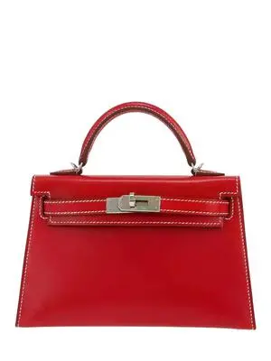 Hermès Kelly 20 Leather Handbag - Red