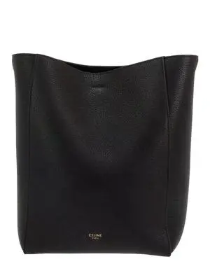 CELINE Sac Sangle Grained Leather Handbag