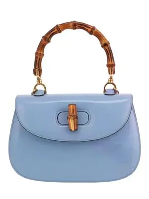 Gucci Bamboo Top Handle Handbag - Blue