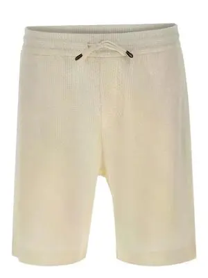 BOSS Drawstring-waist Shorts - White