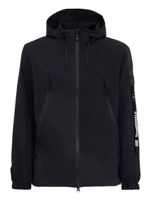 OUTHERE Logo-patch Hooded Jacket - Blue