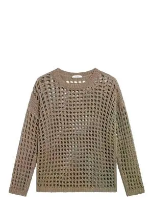 Max Mara Open-knit Sweater - Neutrals